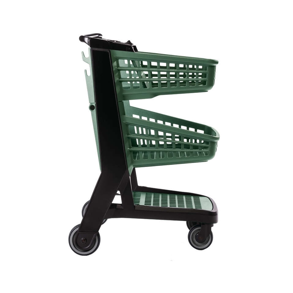 Advanced Two-tier All-Polymer Plastic Cart