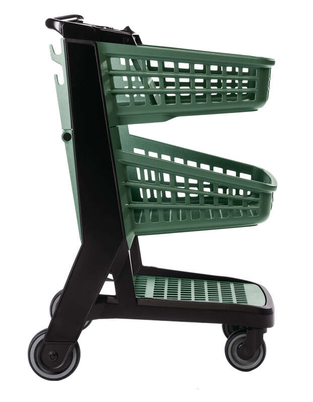 Advanced Two-tier All-Polymer Plastic Cart